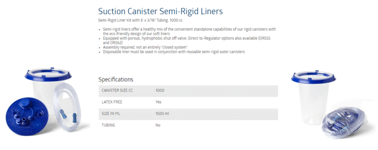 Cardinal Health Suction Canister Liner 1000cc | Health Supply 770