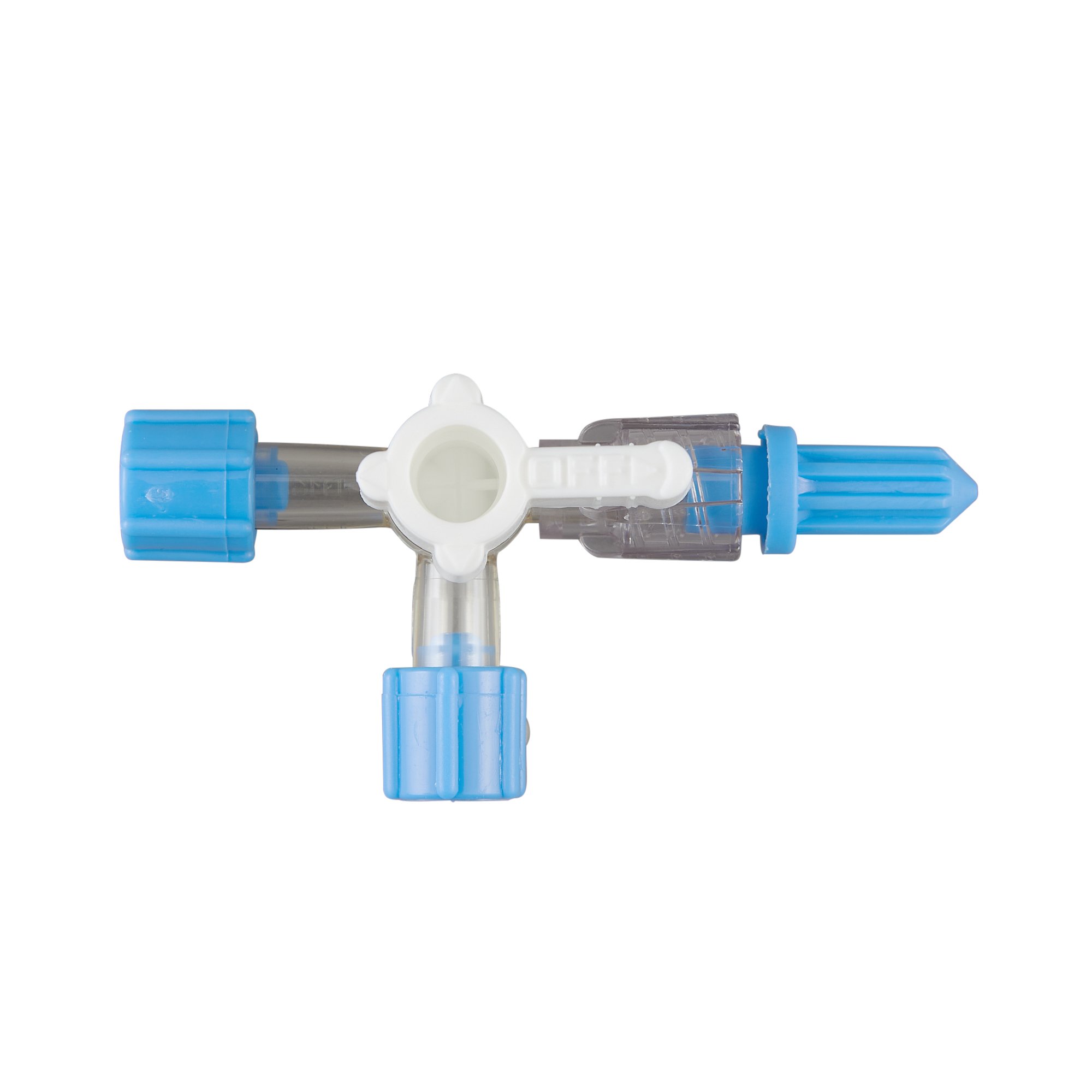 Baxter 2C6204 4-Way Nylon Stopcock with Rotating Male Luer Lock Adapter ...