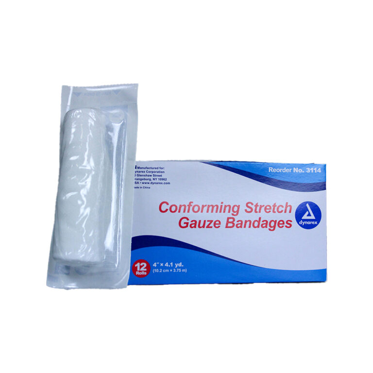 Dynarex 3114 Conforming Stretch Gauze Bandage - Sterile, 4", 8/12/cs ...
