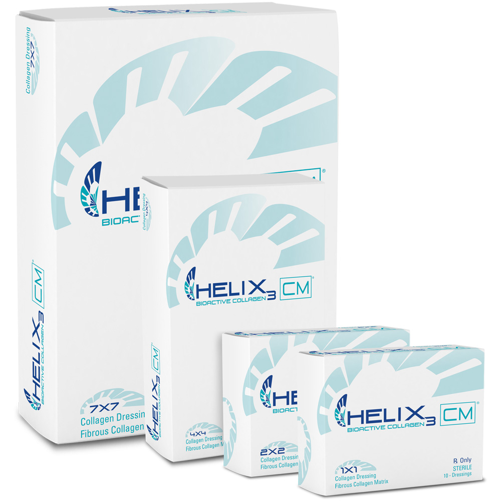 HELIX3-CM Collagen Matrix 1 x 6 dressing 10/box Case of 12 | Health ...